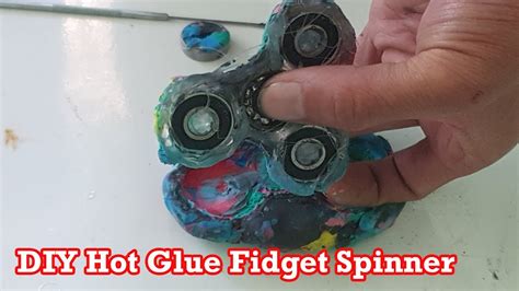 Diy Hot Glue Fidget Spinner Youtube