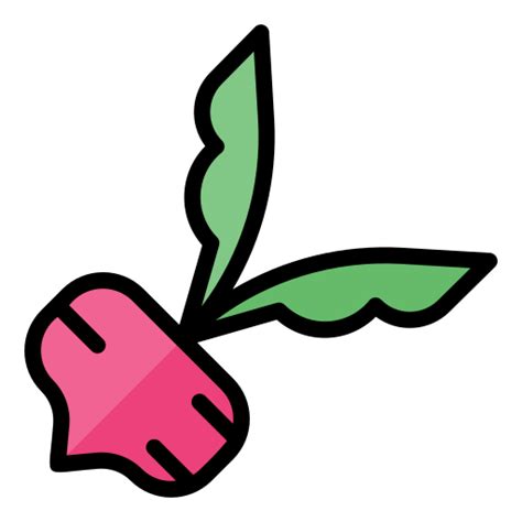 Beetroot Generic Outline Color Icon