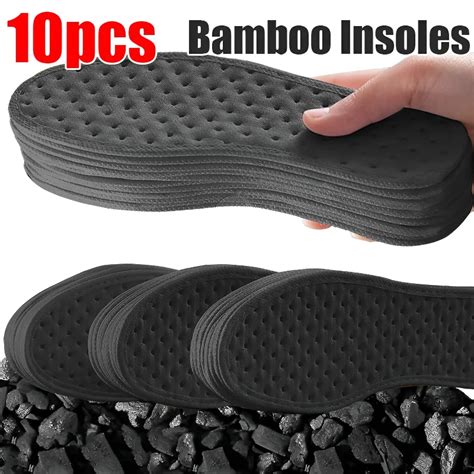 Luz Bambu Palmilhas De Carv O Vegetal 2 6 10pcs Desodorante Almofada