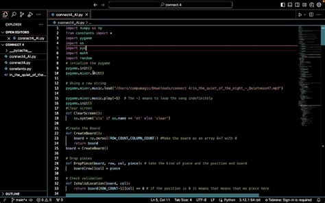 Omar Sherif On Linkedin Python Programming Gamedevelopment Connect4 Ai Minimax