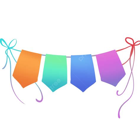 Gradient Clipart Vector Gradient Flag Colored Flag Colorful Flags Fluttering Banner Png