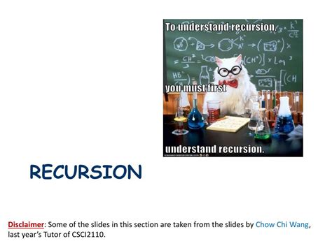 PPT Tutorial 11 Of CSCI2110 Number Of Sequence Recursion PowerPoint