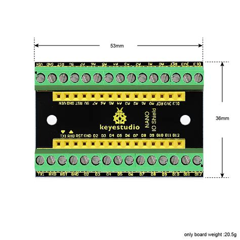 KS Keyestudio NANO IO Shield Shield For Arduino Documentation
