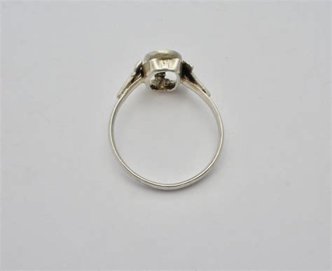 Thomas Lyster Mott Blue John Set Art Deco Silver Ring Circa 1930 Ref S366 Sold John Kelly