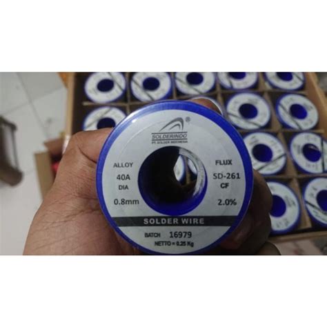 Jual Timah Solder Timah Solder Solderindo Mm Alloy Gram Solder Wire Shopee Indonesia