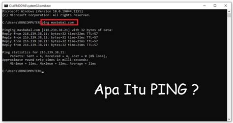 Apa Itu Ping Pengertian Dan Cara Test Pada Windows