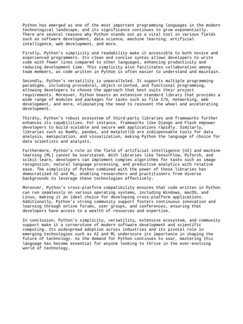 Python Pdf Python Programming Language Computer Programming