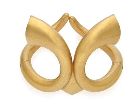 Lalaounis Sculpted Gold Cuff Bracelet Christies
