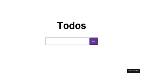 Apollo Todo Codesandbox