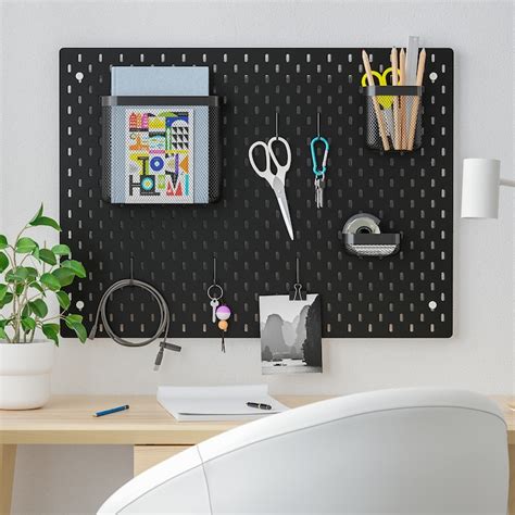 SkÅdis Pegboard Combination Black 76x56 Cm Ikea Uk