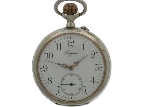 Antiques Atlas Longines Silver 0 800 Open Faced Pocket Watch 1906