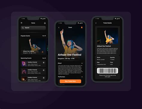 Event Ticket Booking App Design Behance