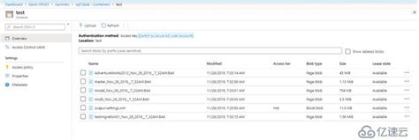 备份sql Server数据库到azure Storage 行业资讯 亿速云