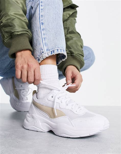Массивные кроссовки Puma Cilia, белый/бежевый купить в зарубежном ...