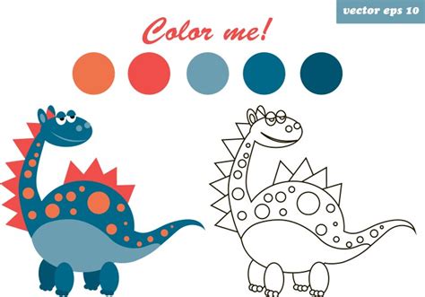 Cute Dinosaur Frame Template Royalty Free Vector Image