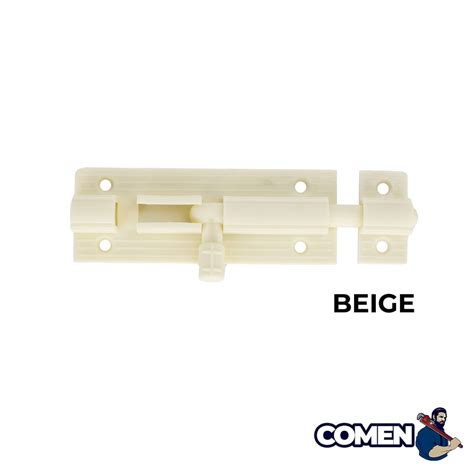 Comen Pvc Tower Bolt Toilet Bathroom Fitting Room Plastic Door Latch