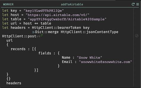 Walk Through Fetch And Update An Airtable Dark Documentation