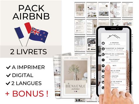 PACK AIRBNB Livret D Accueil Francais Et Anglais 2 Etsy UK