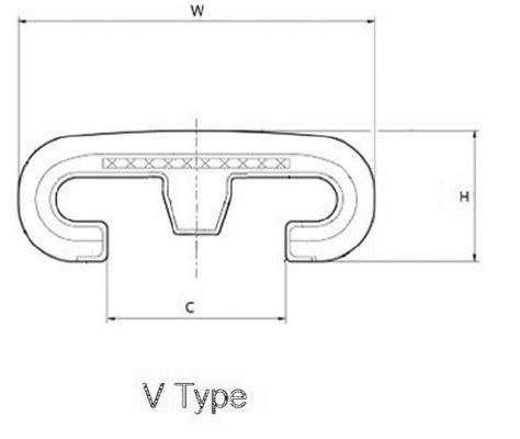 V Type Escalator Handrail Csm Escalator Hand Rail For Outdoor