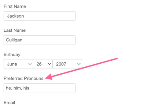 Can I Hide The Babe S Gender Dropdown And Ask For Preferred Pronouns Dance Studio Pro