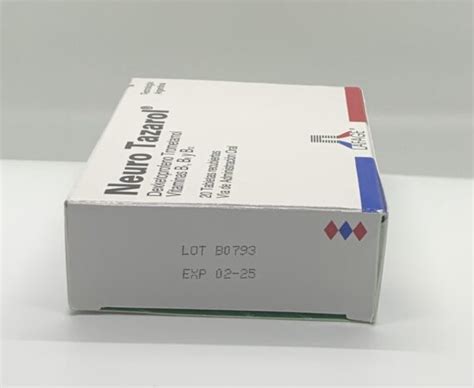 Neuro Tazarol Vitaminas B1 B6 B12 La Paz Health Supplies