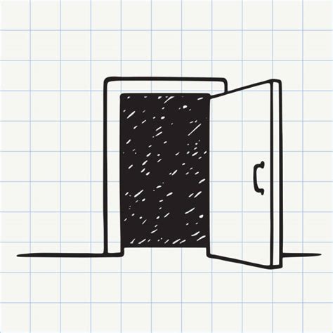 Dessin Porte Ouverte Vectoriels Et Illustrations Libres De Droits Istock