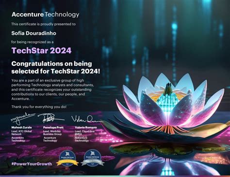 Accenture Accenturetechnology Fy24techstar Poweryourgrowth Sofia Douradinho