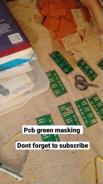 Pcb Masking Process Youtube