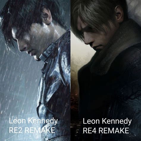 Side Angle Leon S Comparison RE2 Remake And RE4 Remake For More