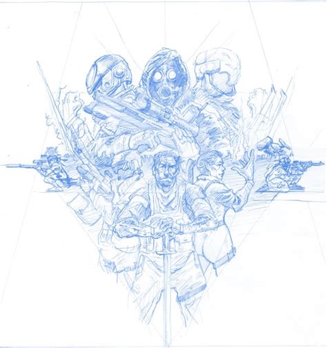 Some Of My Sketches For An Xcom2 Sticker R Xcom