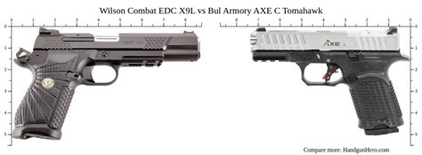 Wilson Combat Edc X9l Vs Bul Armory Axe C Tomahawk Size Comparison
