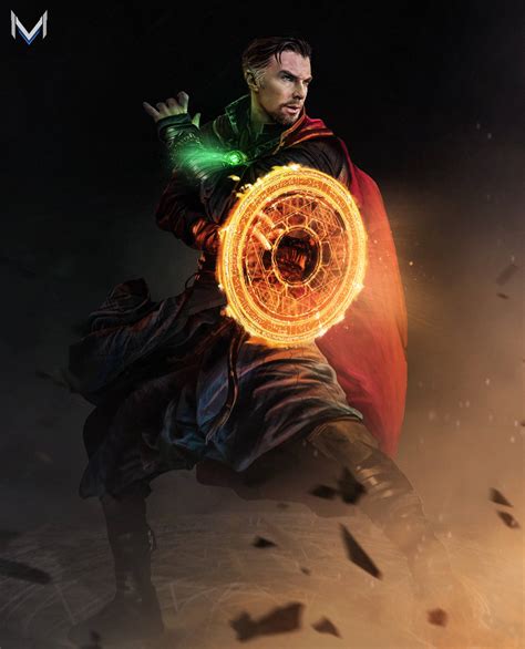 download dr strange using shield wallpaper