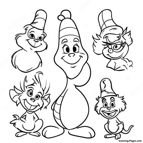 Whoville Characters Coloring Pages Home Sketch Coloring Page