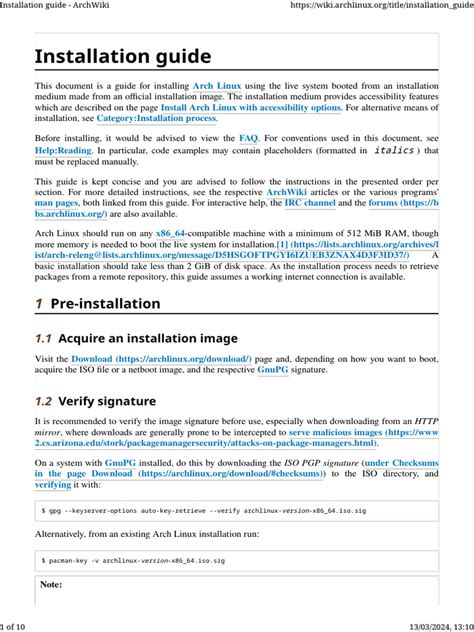 installation guide archwiki 1 pdf computer engineering computer