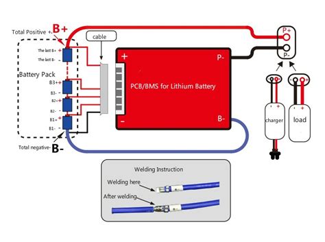 Bms System 14 Cell Diagram Bms 4s 30a Wiring Diagram