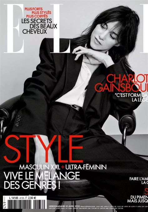 Charlotte Gainsbourg Style In Elle France April 2025 • Celebmafia
