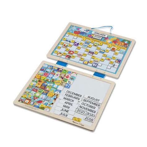 Melissa Doug Monthly Magnetic Calendar Entertainment Earth
