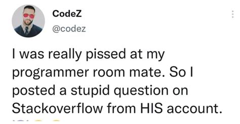 And He Took Part In The Creation Of Stackoverflow Rprogrammerhumor