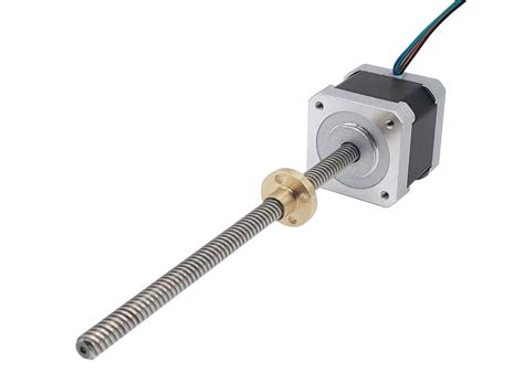 Nema17 Linear Lead Screw Hybrid Stepper Motor 42mm With Pom Brass Nut