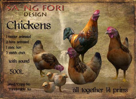 Second Life Marketplace Chicken