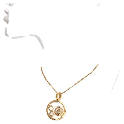 Chopard Happy Spirit Gold Diamond Pendant Necklace At 1stdibs