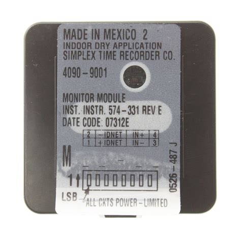 Simplex 4090 9001 Mapnet Ii And Idnet Individual Addressable Module Iam