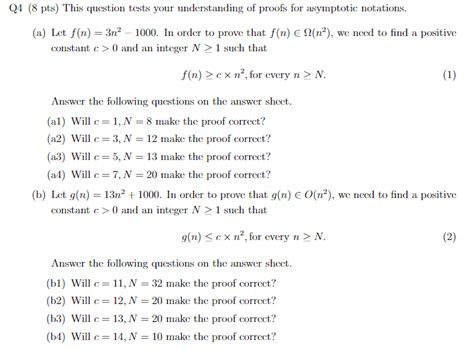 Solved 8 Pts This Question Tests Your Understanding Of