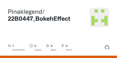 Github Pinaklegend B Bokeheffect