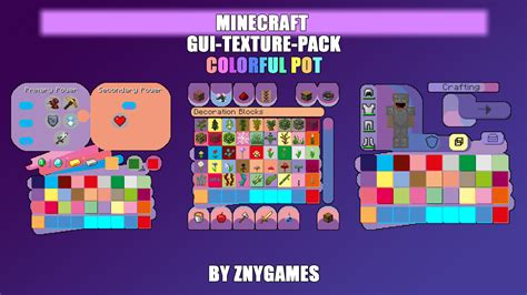 Minecraft Colorful Pot Gui Texture Pack мод 2023 скачать бесплатно