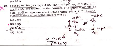 4 20 A 1 Phi Four Point Charges Q A 4 Mu Mathrm C Q