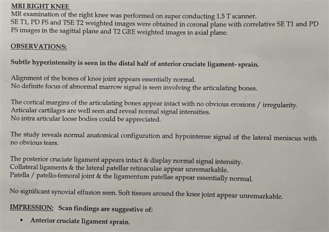 Acl Sprain Racl