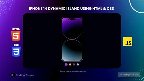 Iphone 14 Dynamic Island Using Html And Css Coding Torque Coding Torque
