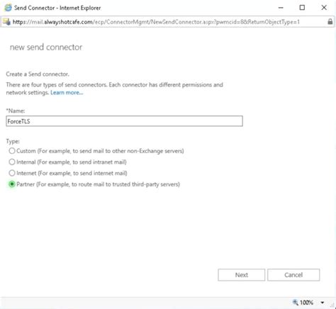 Set Up Enforced TLS For On Prem Exchange OpenTechTips