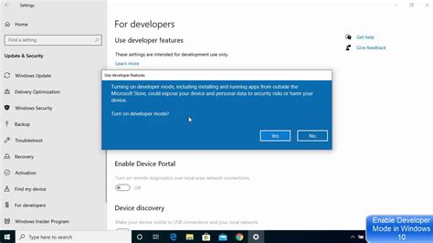 How To Enable Developer Mode In Windows 10 Eroppa